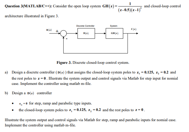 Solved Question 3(MATLAB/C++): Consider the open loop system | Chegg.com