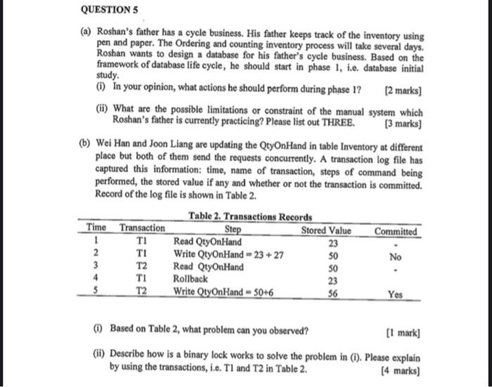 Solved SECTION A: Answer ALL (30 marks) QUESTION 1 Rajesh | Chegg.com
