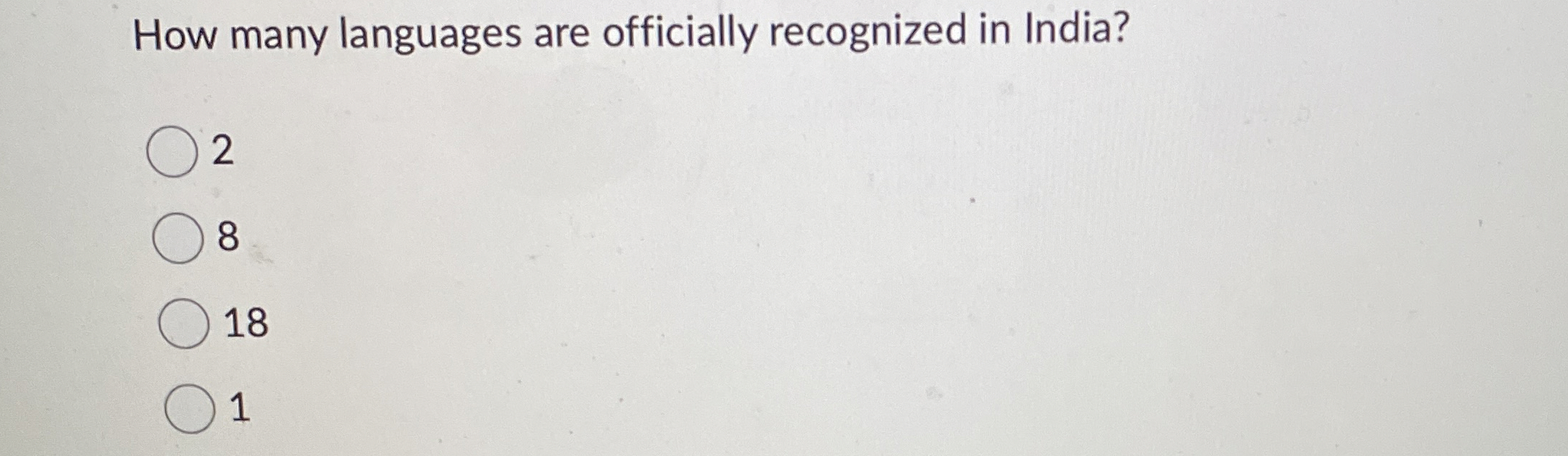 Solved How many languages are officially recognized in | Chegg.com