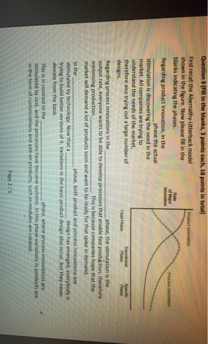 of Mayor Innovation Process innovation Question 3 | Chegg.com