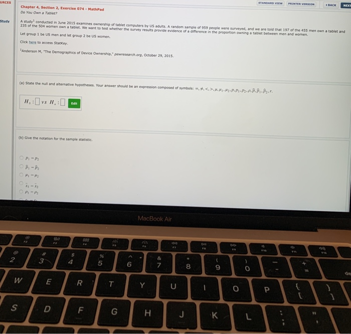 Solved URCES STANDARD VIEW PRINTER VERSION 4 BACK NE Chapter | Chegg.com