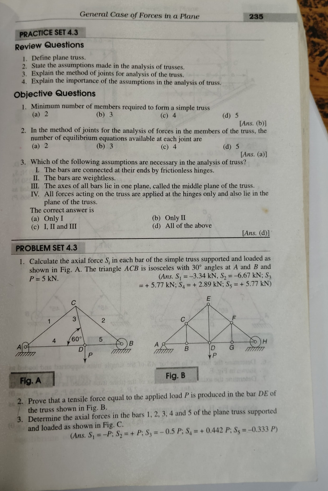 General Case of Forces in a Plane235PRACTICE SET | Chegg.com