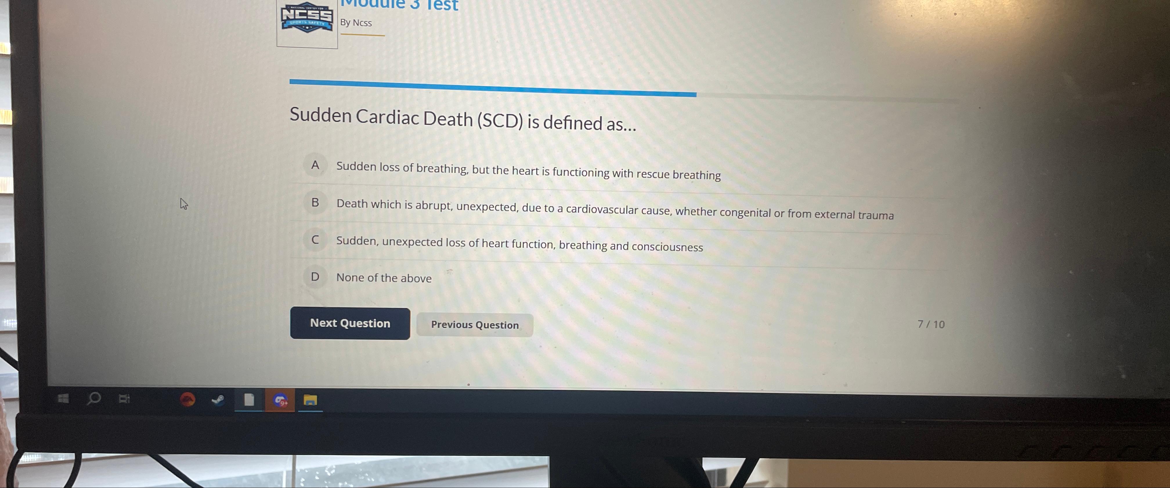 Solved Sudden Cardiac Death (SCD) ﻿is defined as...Sudden | Chegg.com