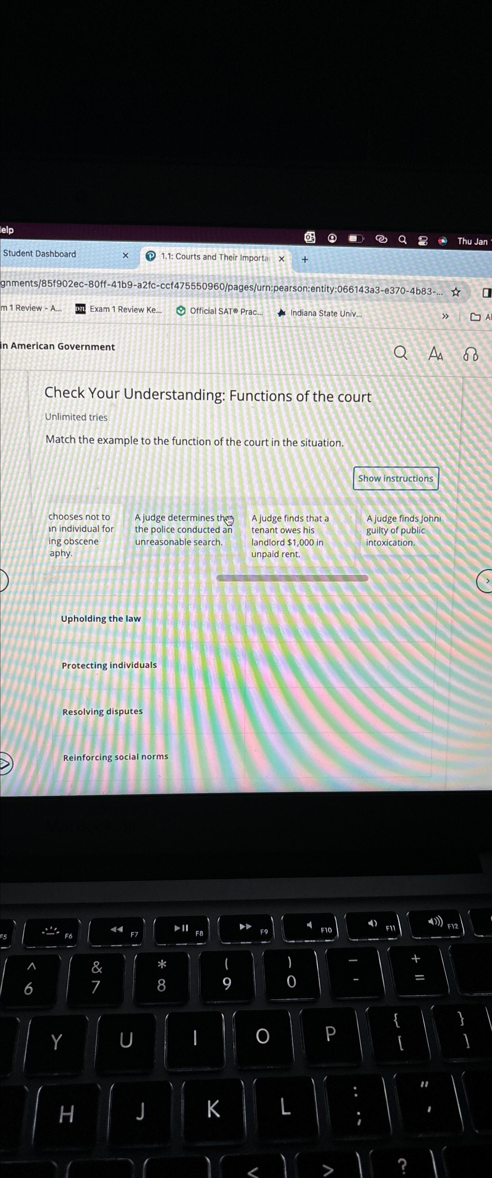 Solved Check Your Understanding: Functions of the court | Chegg.com
