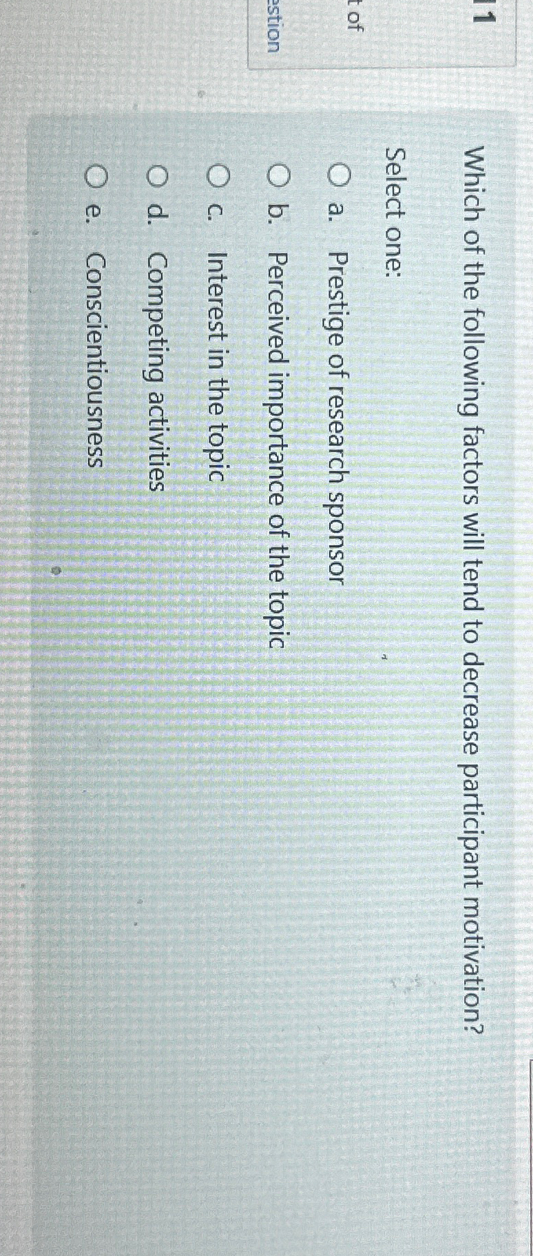 Solved Which of the following factors will tend to decrease | Chegg.com