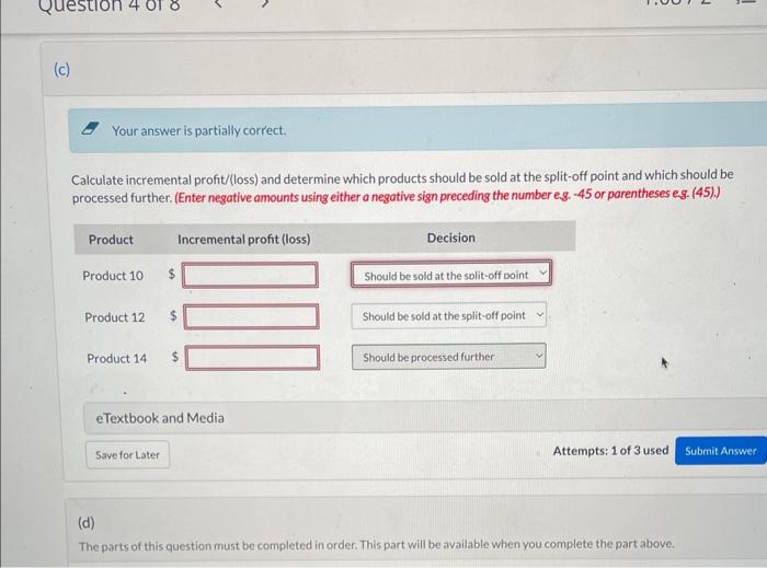 Solved Blossom Inc. produces three separate products from a | Chegg.com