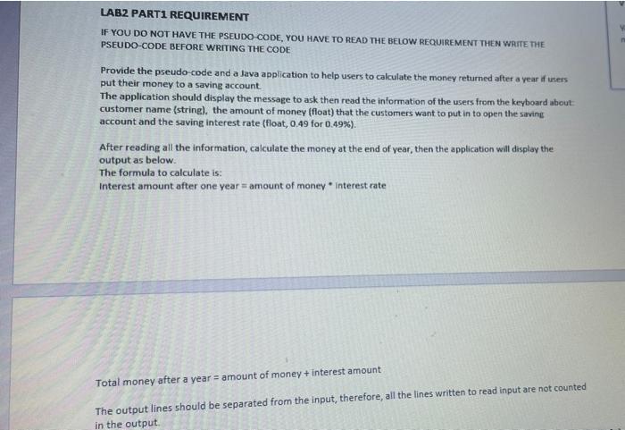Solved LAB2 PART1 REQUIREMENT IF YOU DO NOT HAVE THE | Chegg.com
