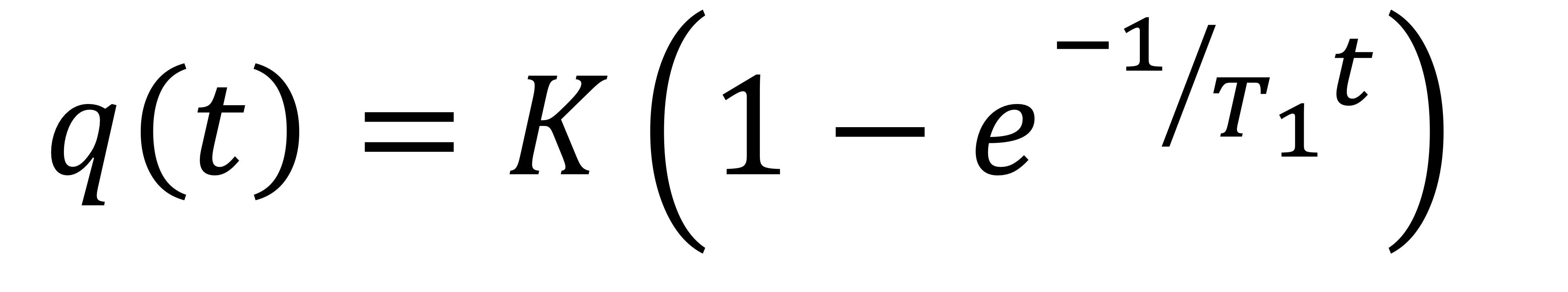 Solved q(t)=K(1-e-1T1t) ﻿Find the derivative and integral of | Chegg.com