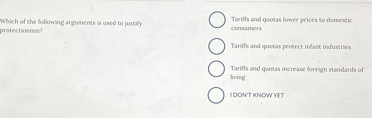 Solved Which of the following arguments is used to justify | Chegg.com