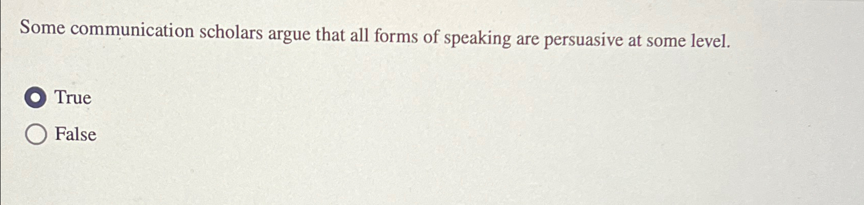 Solved Some communication scholars argue that all forms of | Chegg.com