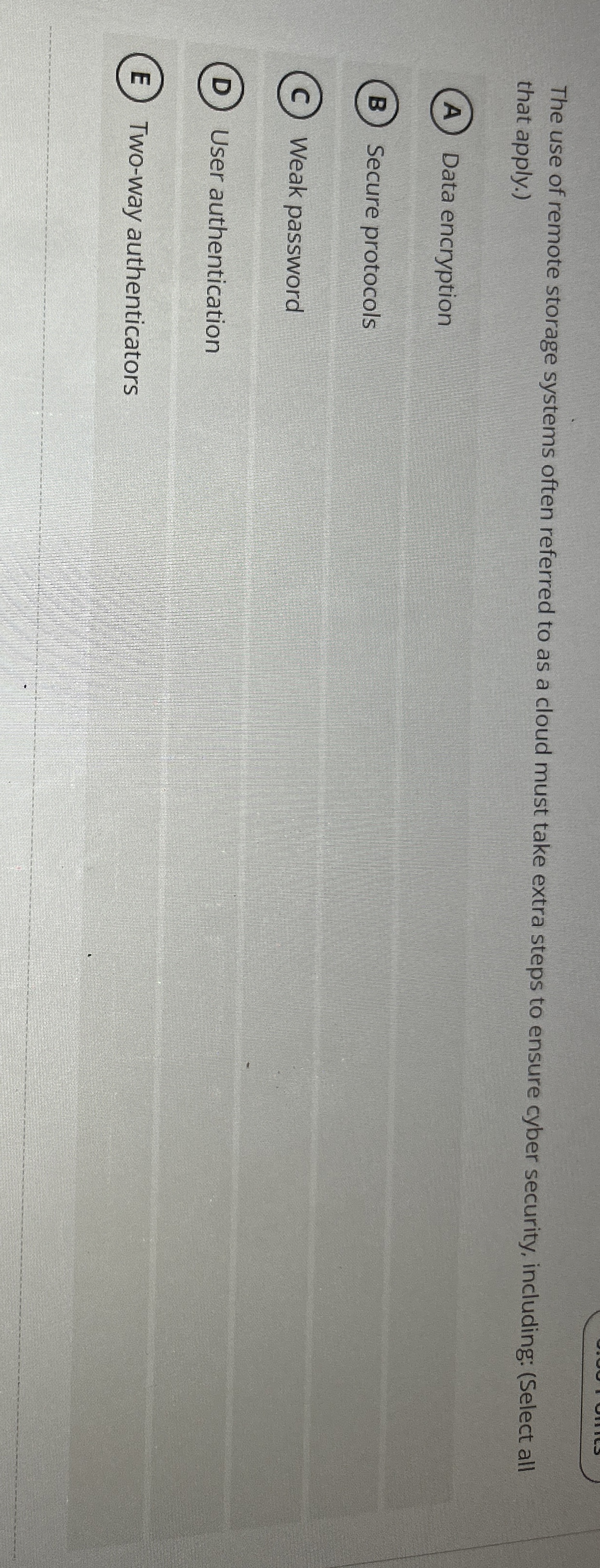 Solved The use of remote storage systems often referred to | Chegg.com