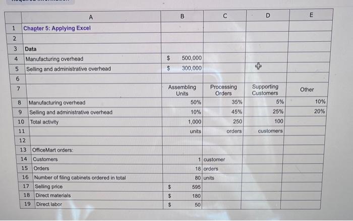 Solved Required information The Chapter 5 Form worksheet is | Chegg.com