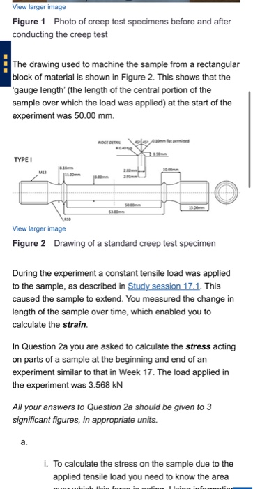 17:56 4G Figure 1 Photo of crepe specimens before and | Chegg.com