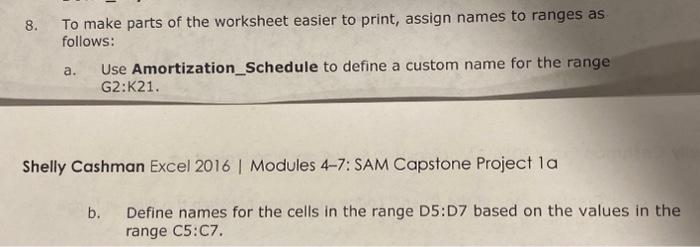 Solved 8. To make parts of the worksheet easier to print, | Chegg.com