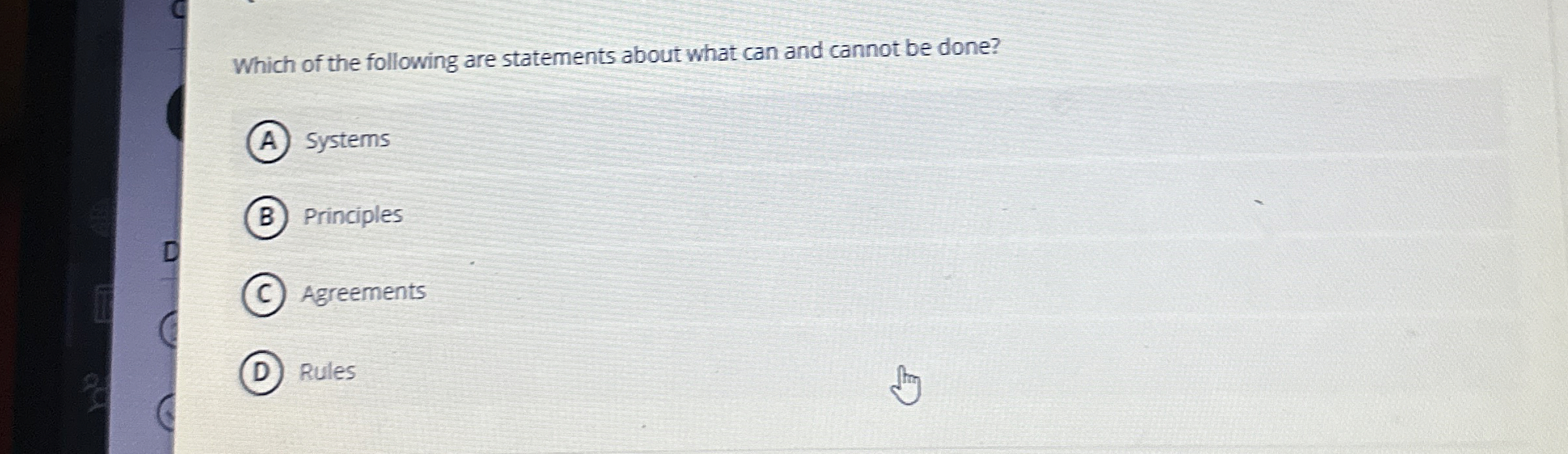 Solved Which of the following are statements about what can | Chegg.com