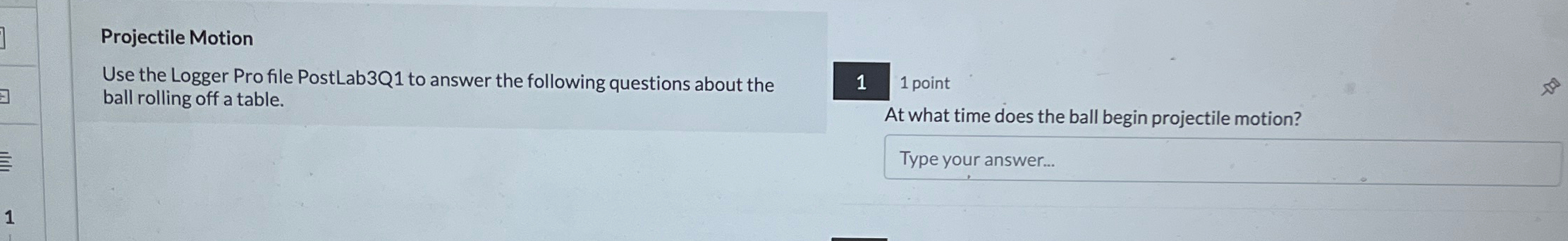 Solved Projectile MotionUse the Logger Pro file PostLab3Q1 | Chegg.com