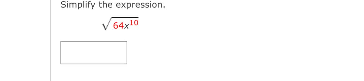 Solved Simplify the expression.64x102 | Chegg.com