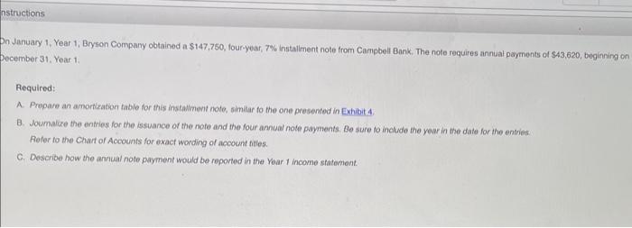 Solved On January 1, Year 1, Bryson Compary obtained a | Chegg.com