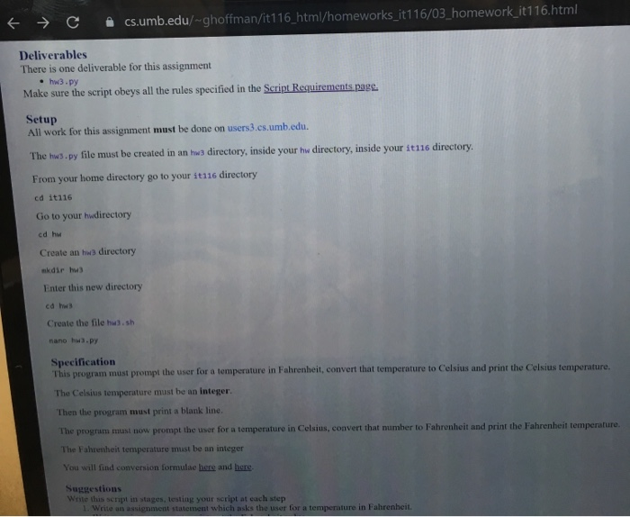 Solved Deliverables There is one delle a s assignment . Make | Chegg.com