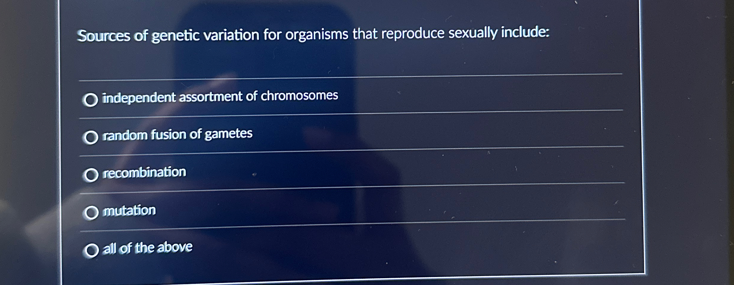 Solved Sources of genetic variation for organisms that | Chegg.com