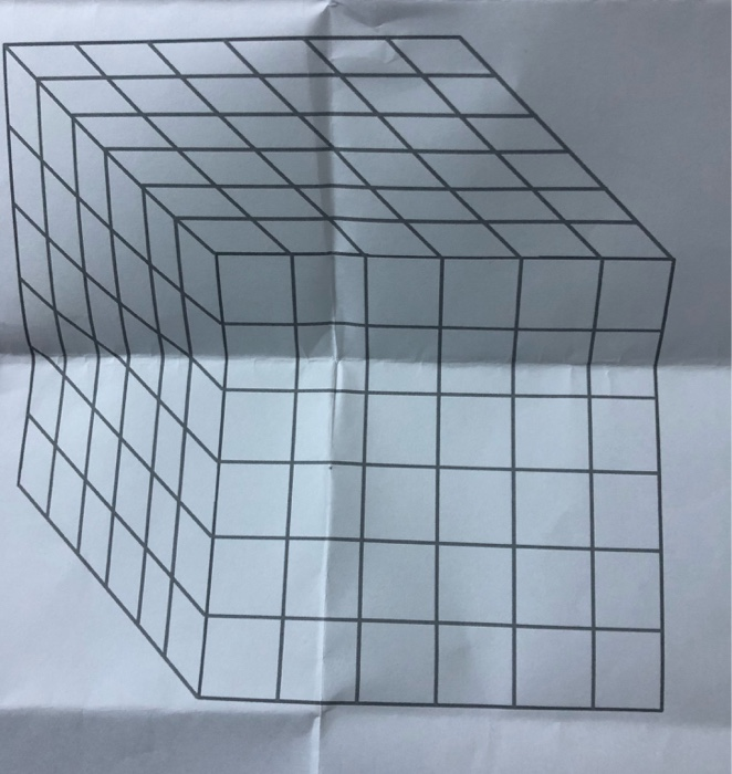 Solved how many cubes in the picture ? how many small cubes | Chegg.com