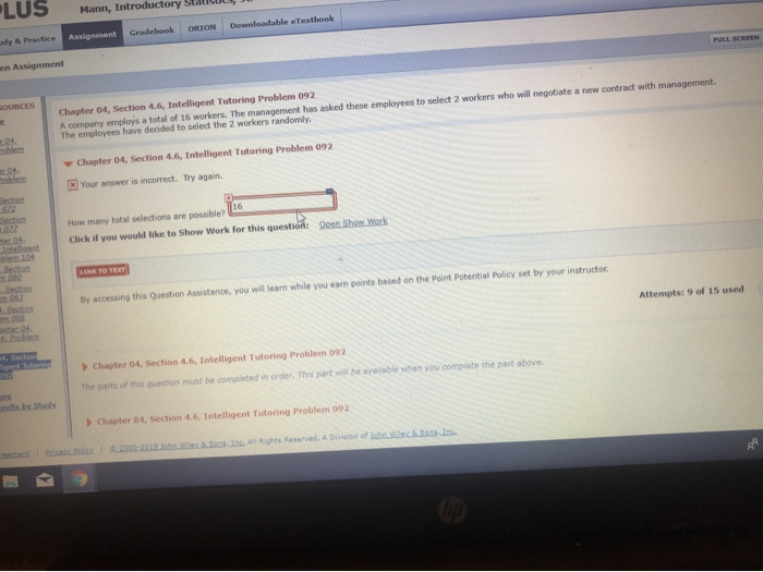 Solved dly Practice Assignment Gradebook ORION Downloadable | Chegg.com Solved dly Practice Assignment Gradebook ORION Downloadable | Chegg.com