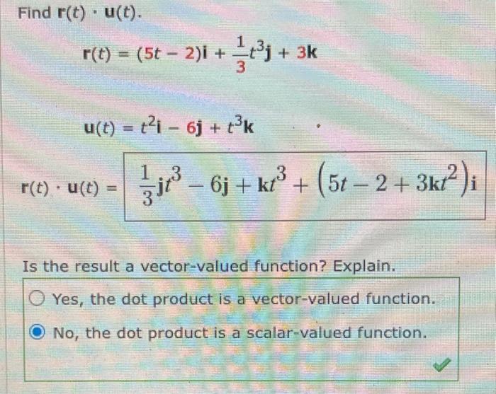 Solved Find the domain of the vector-valued function. (Enter | Chegg.com