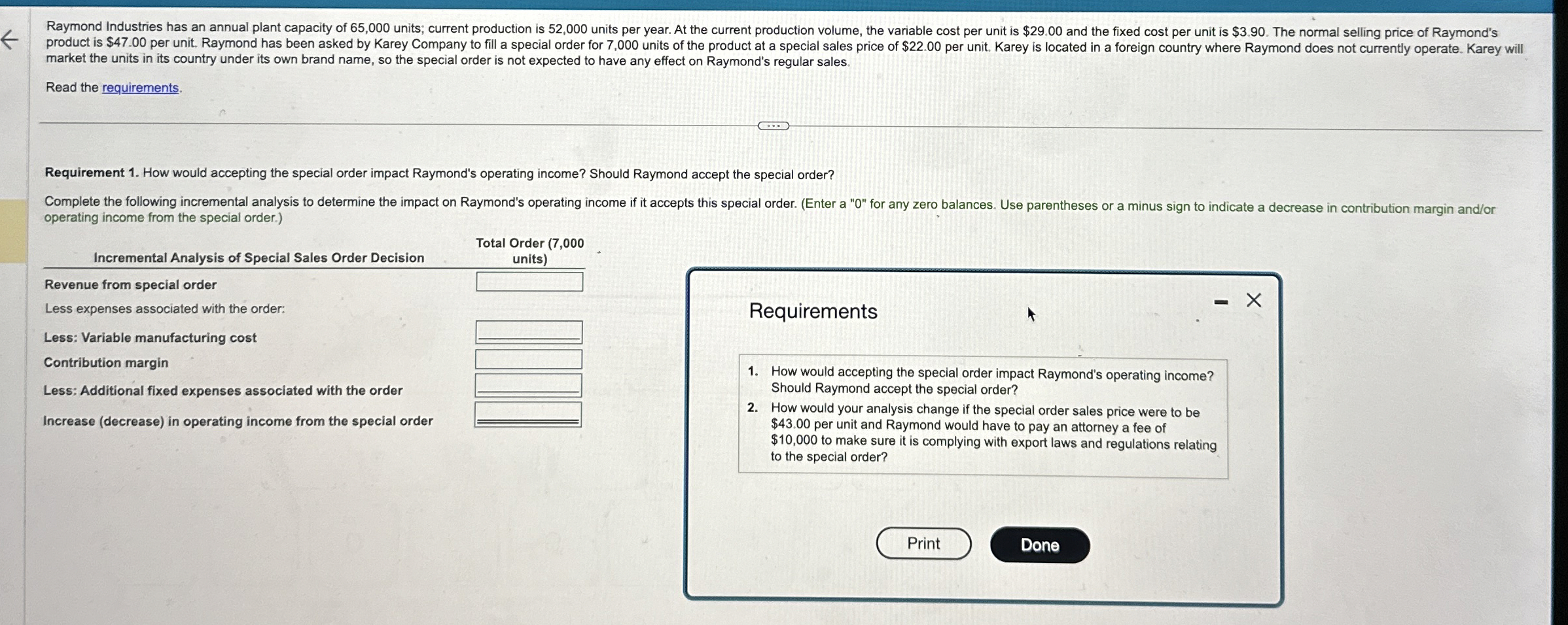 Solved Read the requirements.Requirement 1. ﻿How would | Chegg.com