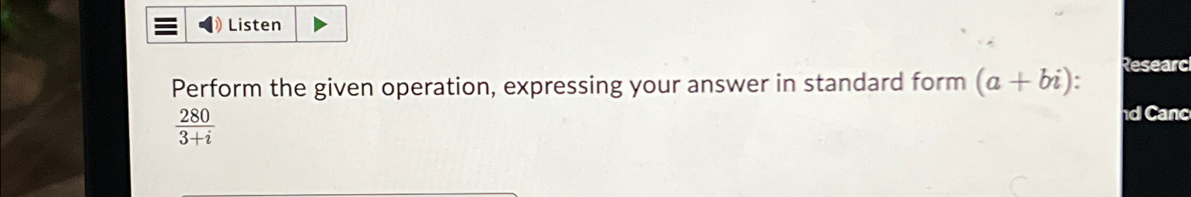 Solved Perform the given operation, expressing your answer | Chegg.com