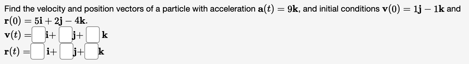 Solved Find the velocity and position vectors of a particle | Chegg.com