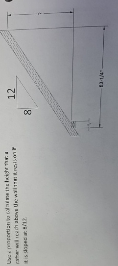 Solved Use a proportion to calculate the height that a | Chegg.com