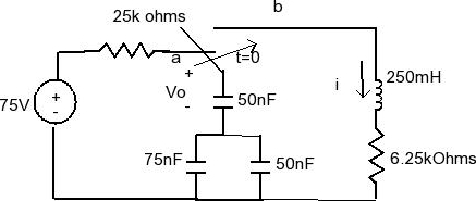 Solved The make before break switch in the circuit seen in | Chegg.com