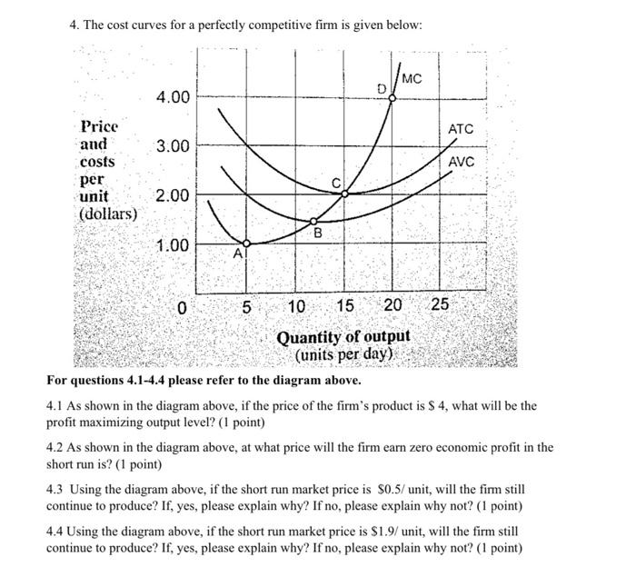 Solved 1. As shown in the diagram above, if the price of the | Chegg.com