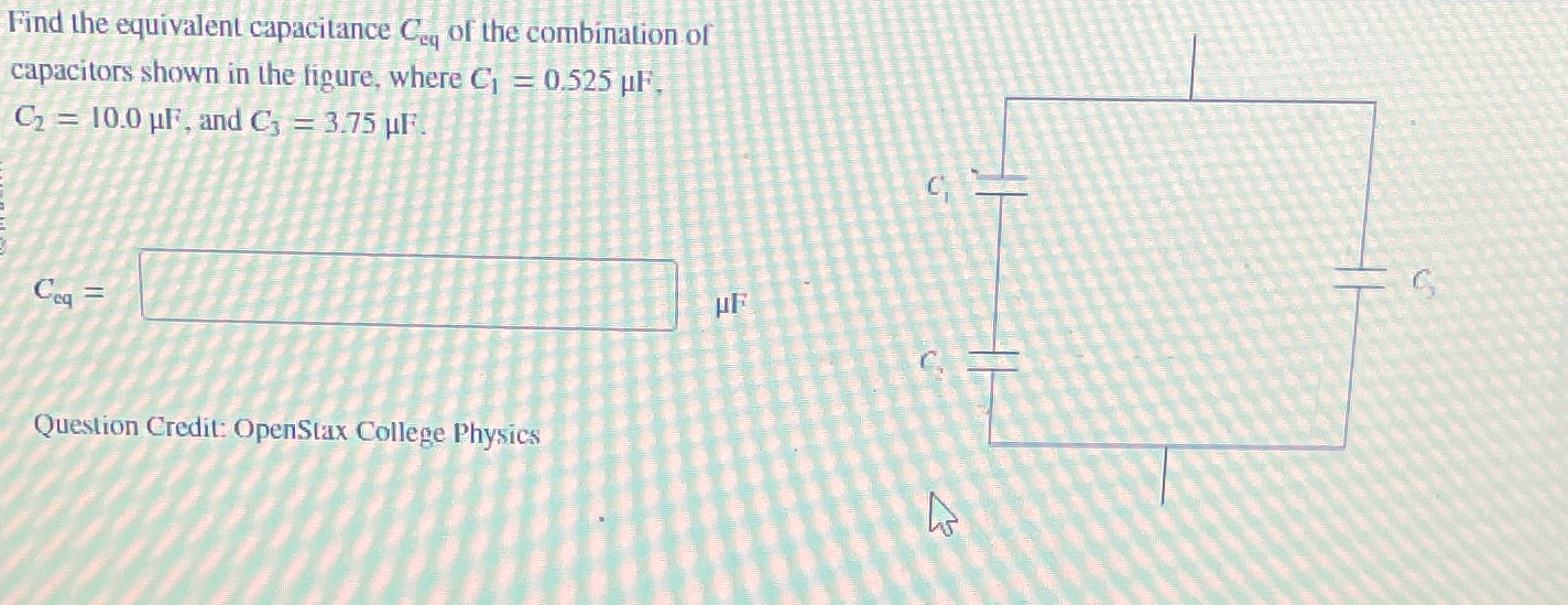 Solved Find the equivalent capacitance Ccq ﻿of the | Chegg.com