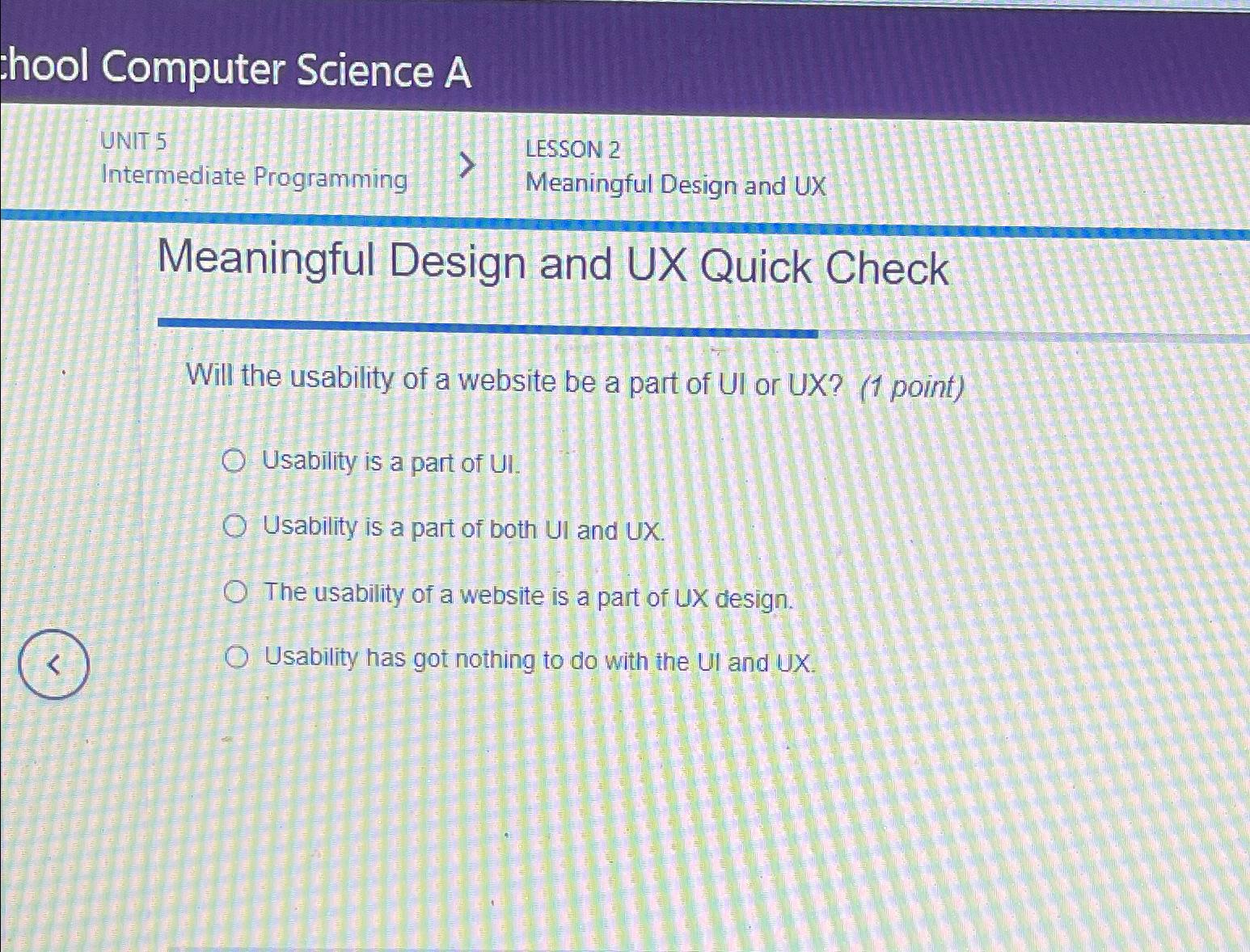 Solved Hool Computer Science Aunit 5lesson 2intermediate 5849