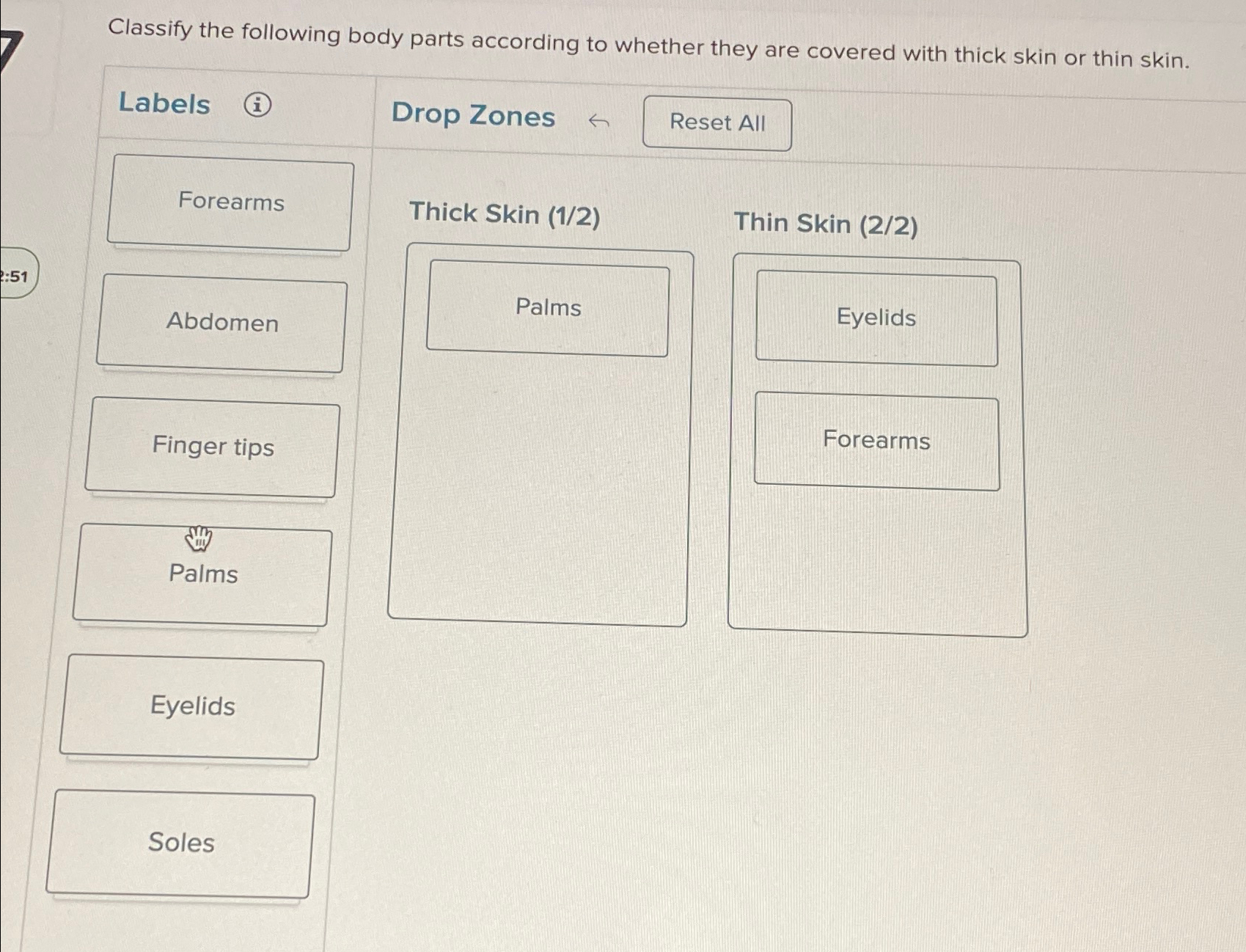 Solved Classify the following body parts according to | Chegg.com