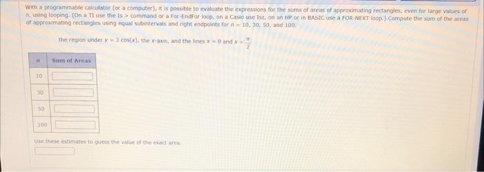 Solved With a programmable caiculator (or a computer), if is | Chegg.com