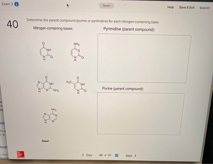Solved Exam 30 Seved Help Save & Exit Submit 40 Determine | Chegg.com