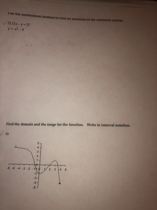 Solved Use the substitution method to find all solutions of | Chegg.com