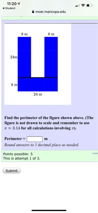 Solved 11:20 7 Student moer.maricopa.edu 24m 8 m 24 m Find | Chegg.com