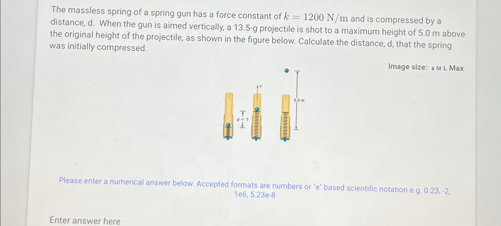 Solved The massless spring of a spring gun has a force | Chegg.com