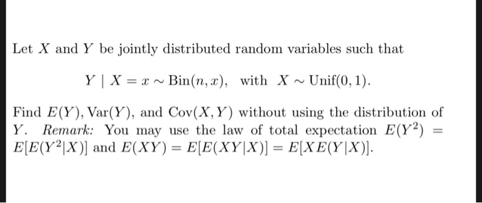 Solved Let X and Y be jointly distributed random variables | Chegg.com