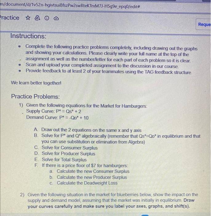 Solved - Complete the following practice problems | Chegg.com