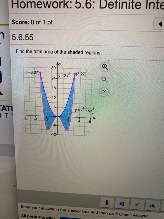 Solved Homework: 5.6: Definite Inte Score: 0 of 1 pt n | Chegg.com
