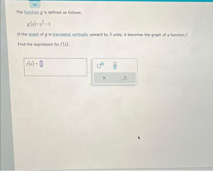 Solved The function g is defined as follows. g(x)=x2−1 If | Chegg.com