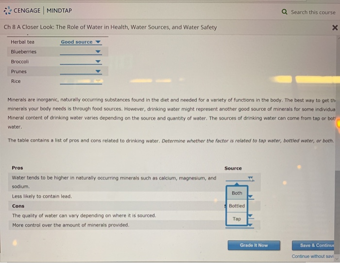 Solved: CENGAGE MINDTAP Q Search This Course Ch 8 A Closer... | Chegg.com