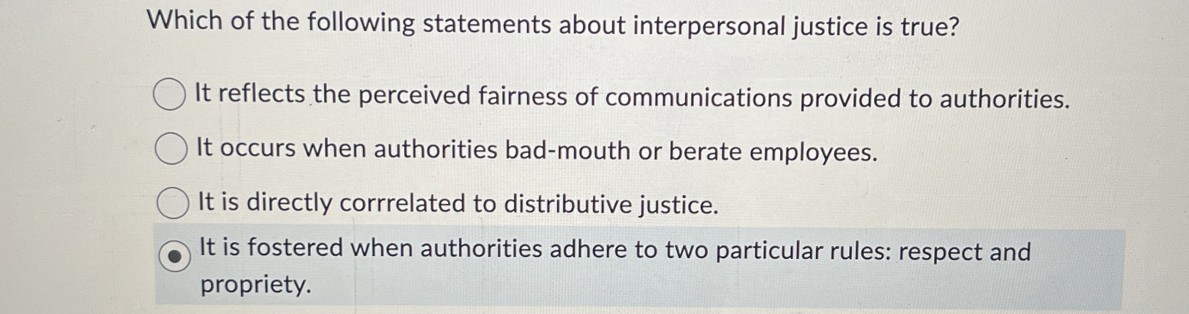 Solved Which of the following statements about interpersonal | Chegg.com