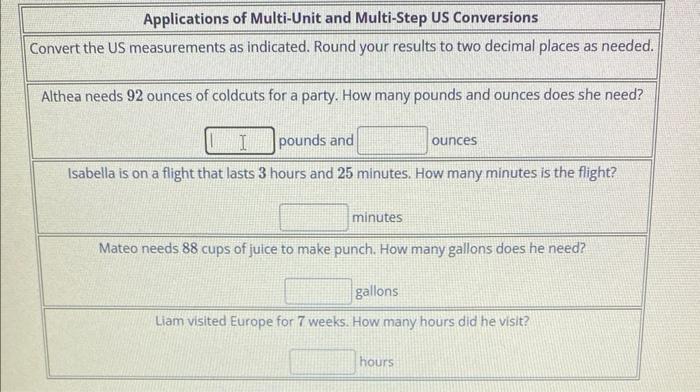 Solved Applications of Multi-Unit and Multi-Step US | Chegg.com