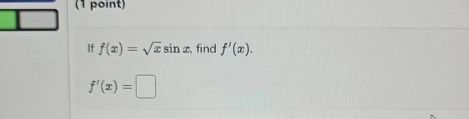Solved If f(x)=x2sinx, ﻿find f'(x).f'(x)= | Chegg.com