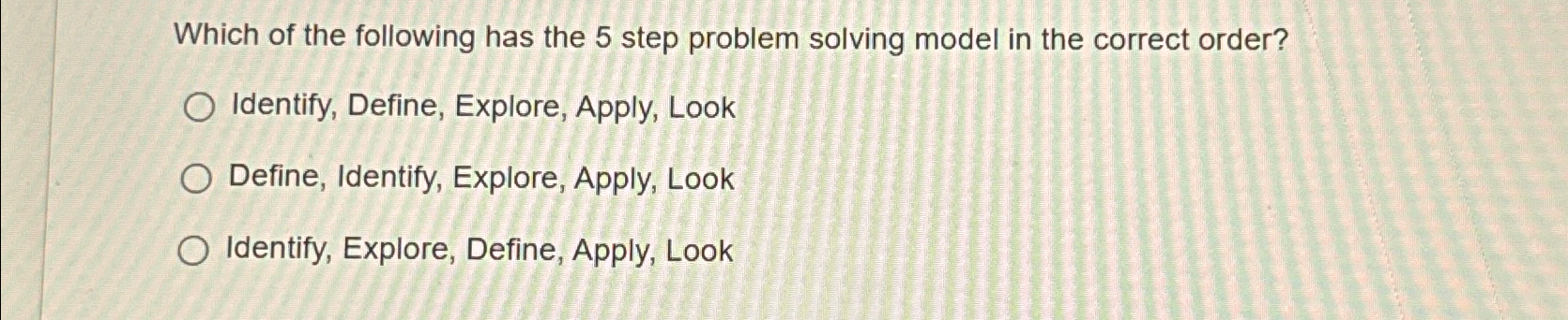 Solved Which of the following has the 5 ﻿step problem | Chegg.com